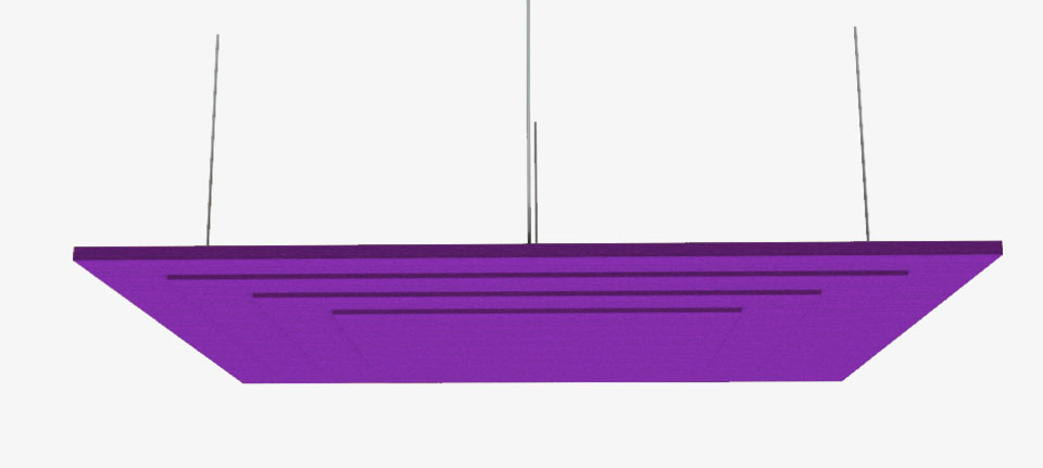 Acoustic Baffles Square Stepped | Acoustics2Go | Ergosystem